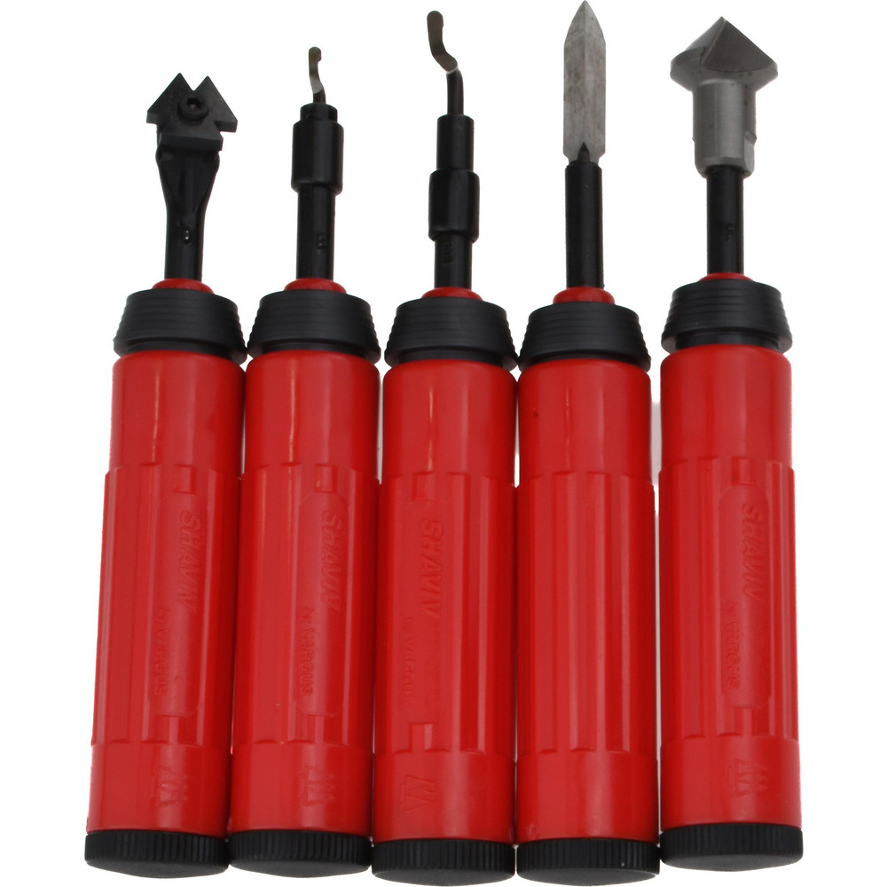 Shaviv - Hand Deburring Tool Set: 18 Pc, Solid Carbide & High Speed ...