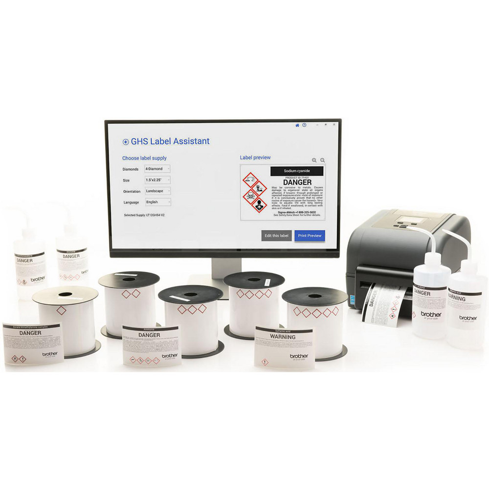 Brother - Labels, Ribbons & Tapes: Application: Safety Labeling, OSHA ...
