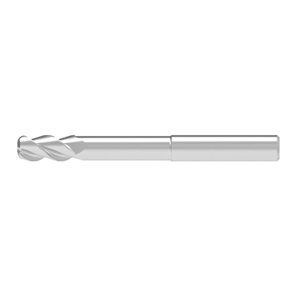 WNT - Corner Radius End Mill: 3.00 mm Dia, 8.00 mm LOC, 0.30 mm Radius ...