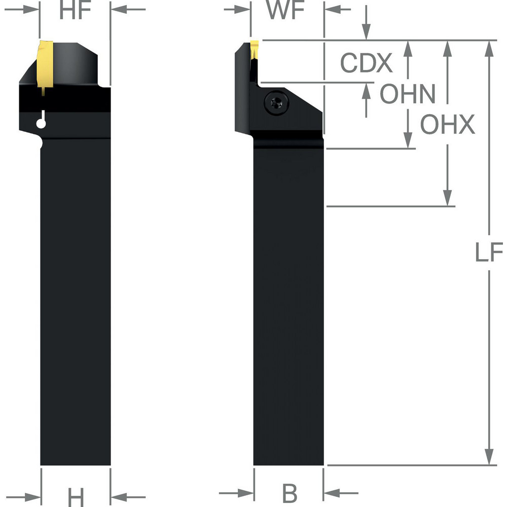 Sandvik Coromant - Indexable Grooving Toolholders: Face Grooving, 8.00 ...