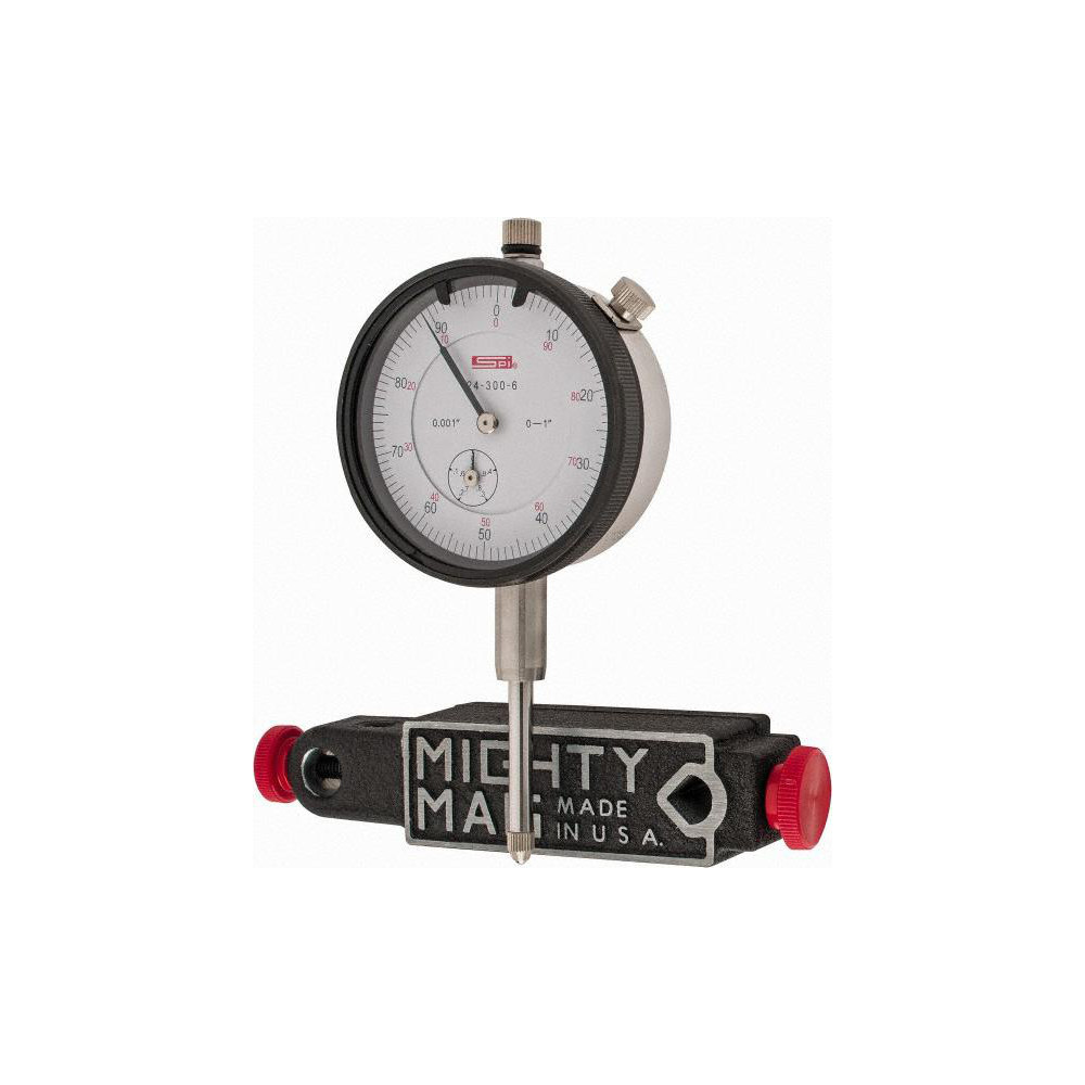 SPI - Dial Indicator & Base Kit: 4-1/2" Base Length, 1" Base Height, 1 ...