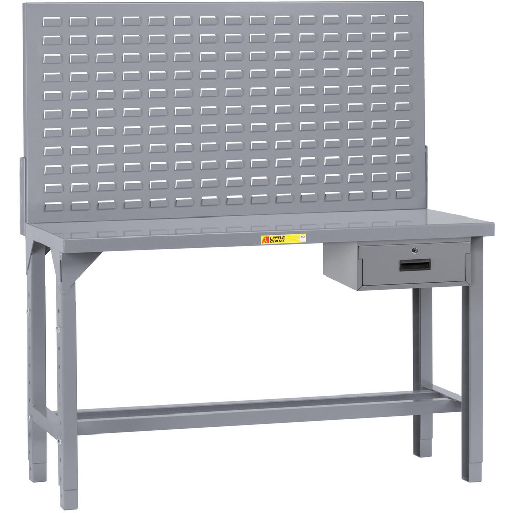 Little Giant® - Heavy-Duty Work Bench: 65" Wide, 60" Deep, 51 to 65 ...