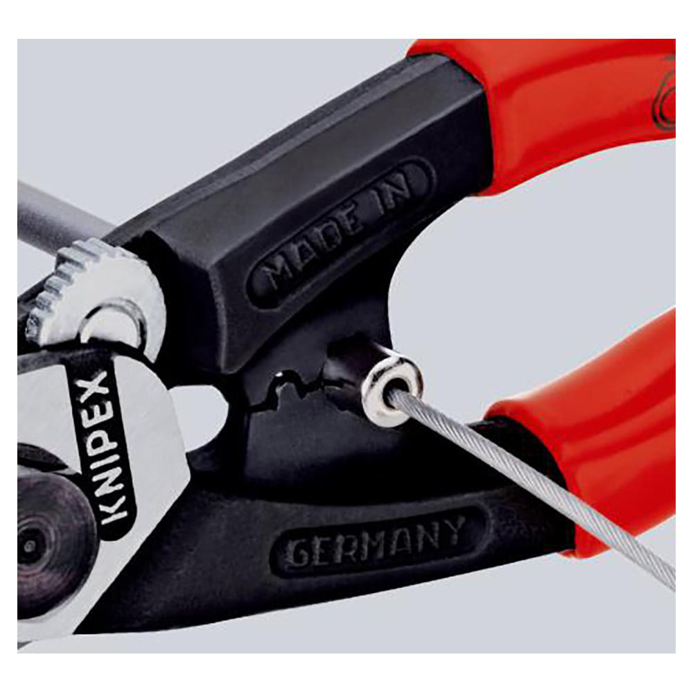 Knipex - Cable Cutter: 0.25" Capacity, 7-1/2" OAL - 05903422 - MSC ...