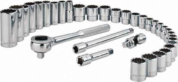 Blackhawk by Proto - 34 Piece 3/8" Drive Deep Well Socket Set ...