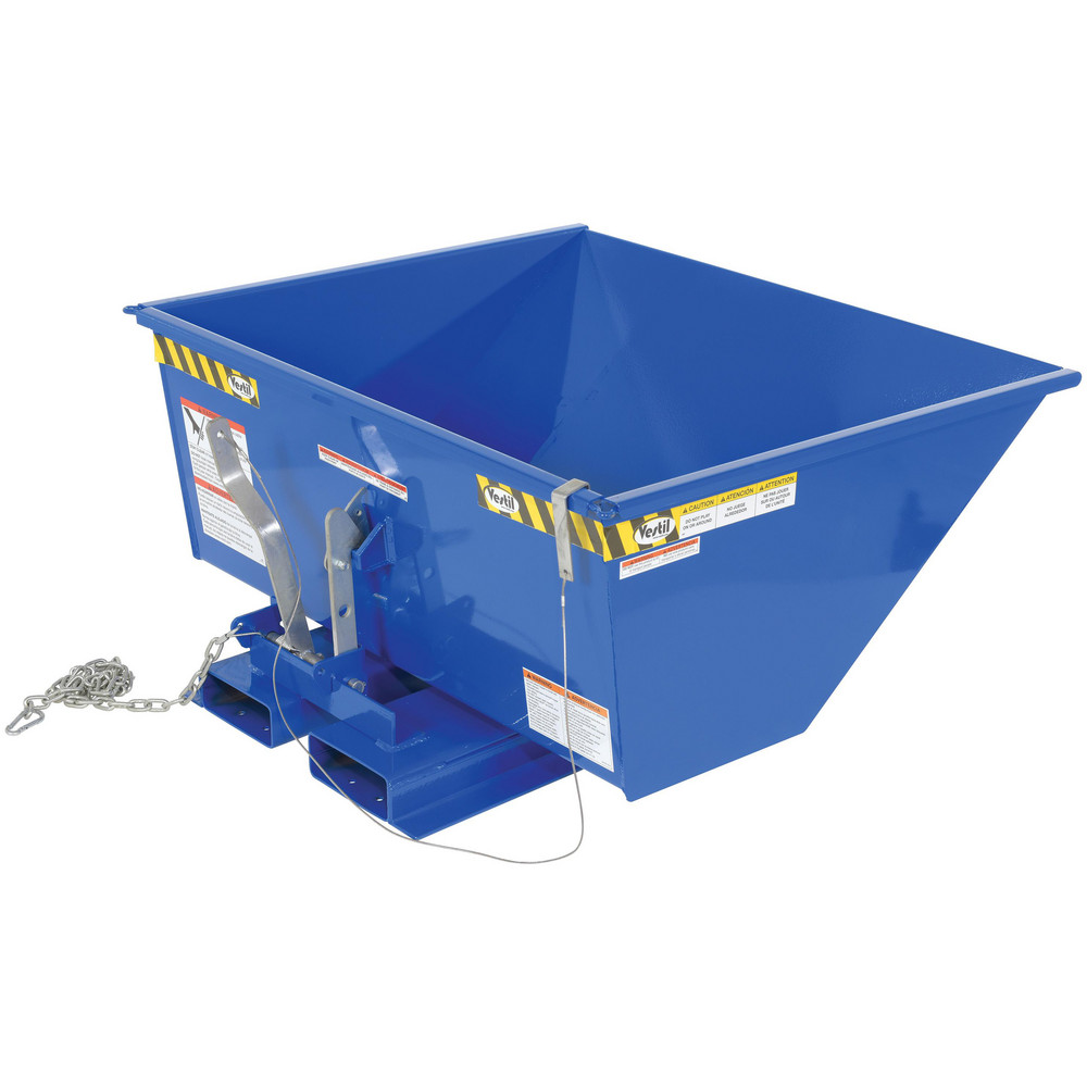 Vestil - 1/2 CU YD 2000LB BLUE STL LOW PROFILE HOPPER | MSC Direct