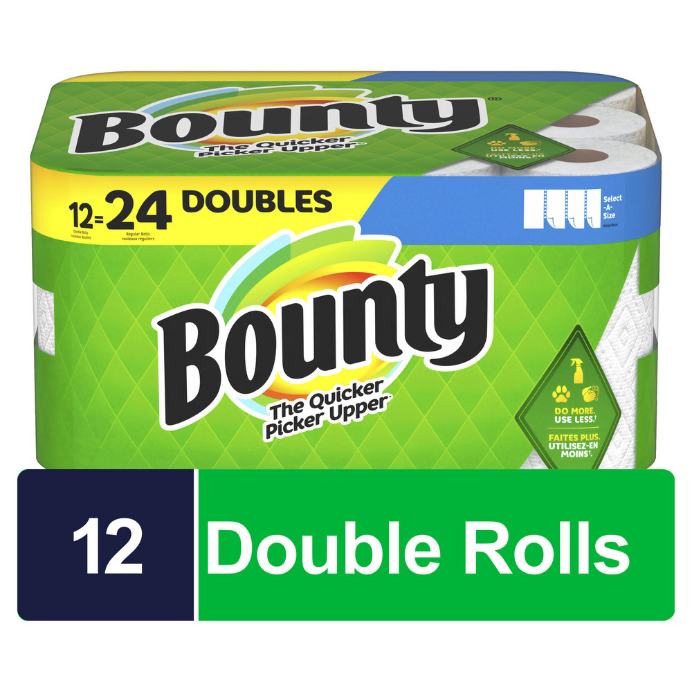 Bounty - Paper Towels: Perforated Roll, 12 Rolls per Case, 2.000 Ply ...