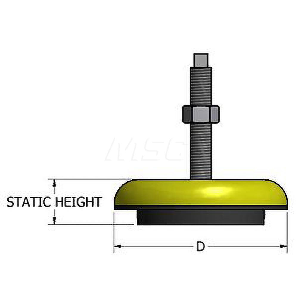 Tech Products - 4500 Lb Capacity, 3/4-10 Thread, Steel Stud, Studded ...