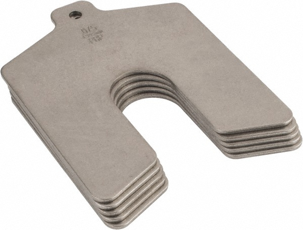 Precision Brand - Metal Shim Stock: Slotted, 0.0750" Thick, 3" Long, 3 ...