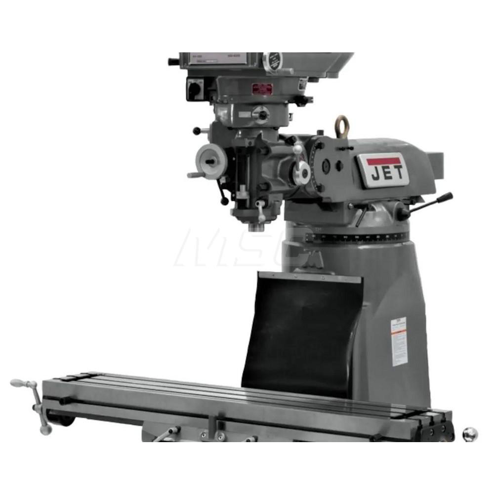 Jet - 9" x 49" Knee Milling Machine: 2.00 hp, Variable Speed Pulley ...