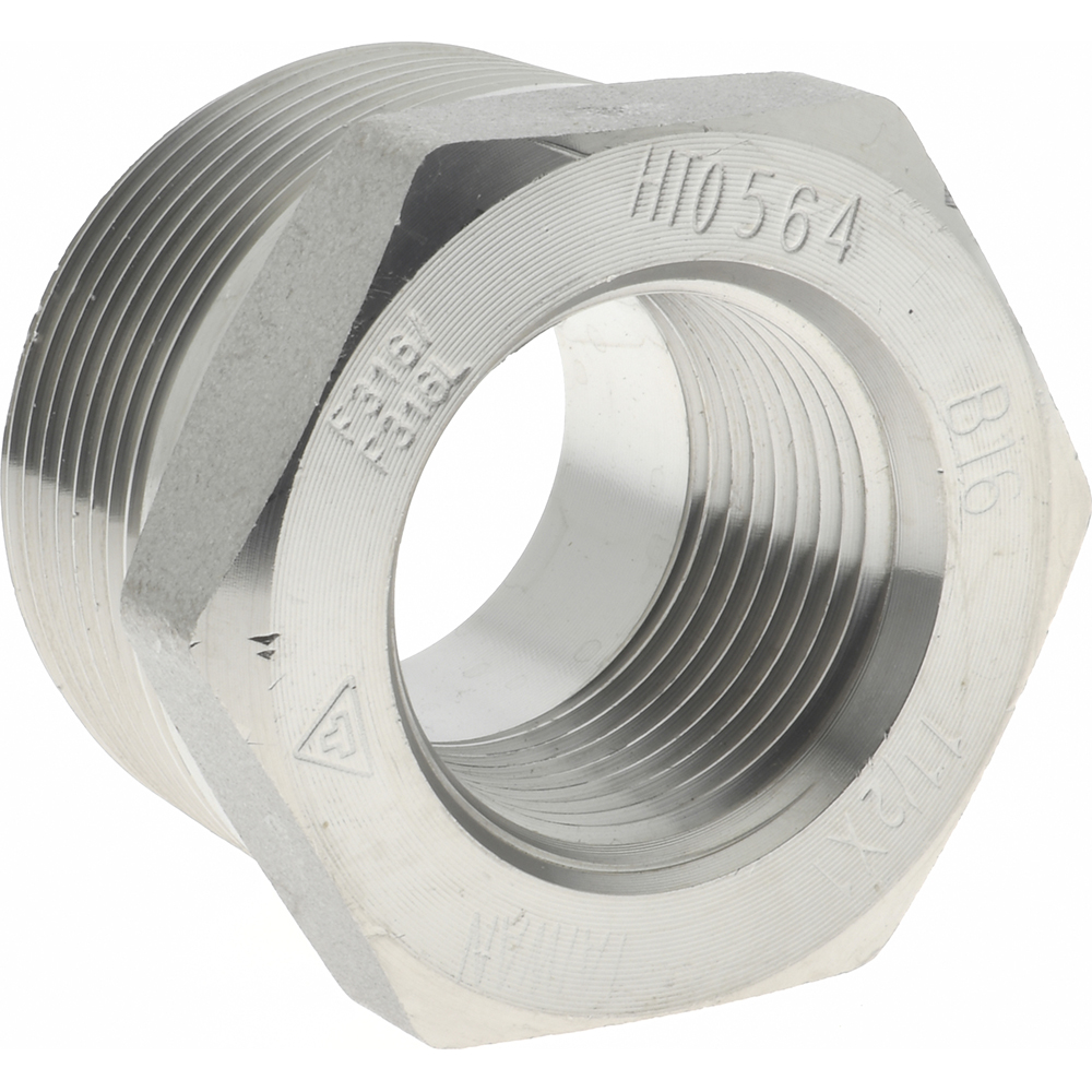 Merit Brass - Pipe Bushing: 1-1/2 x 1", 316 & 316L Stainless Steel ...
