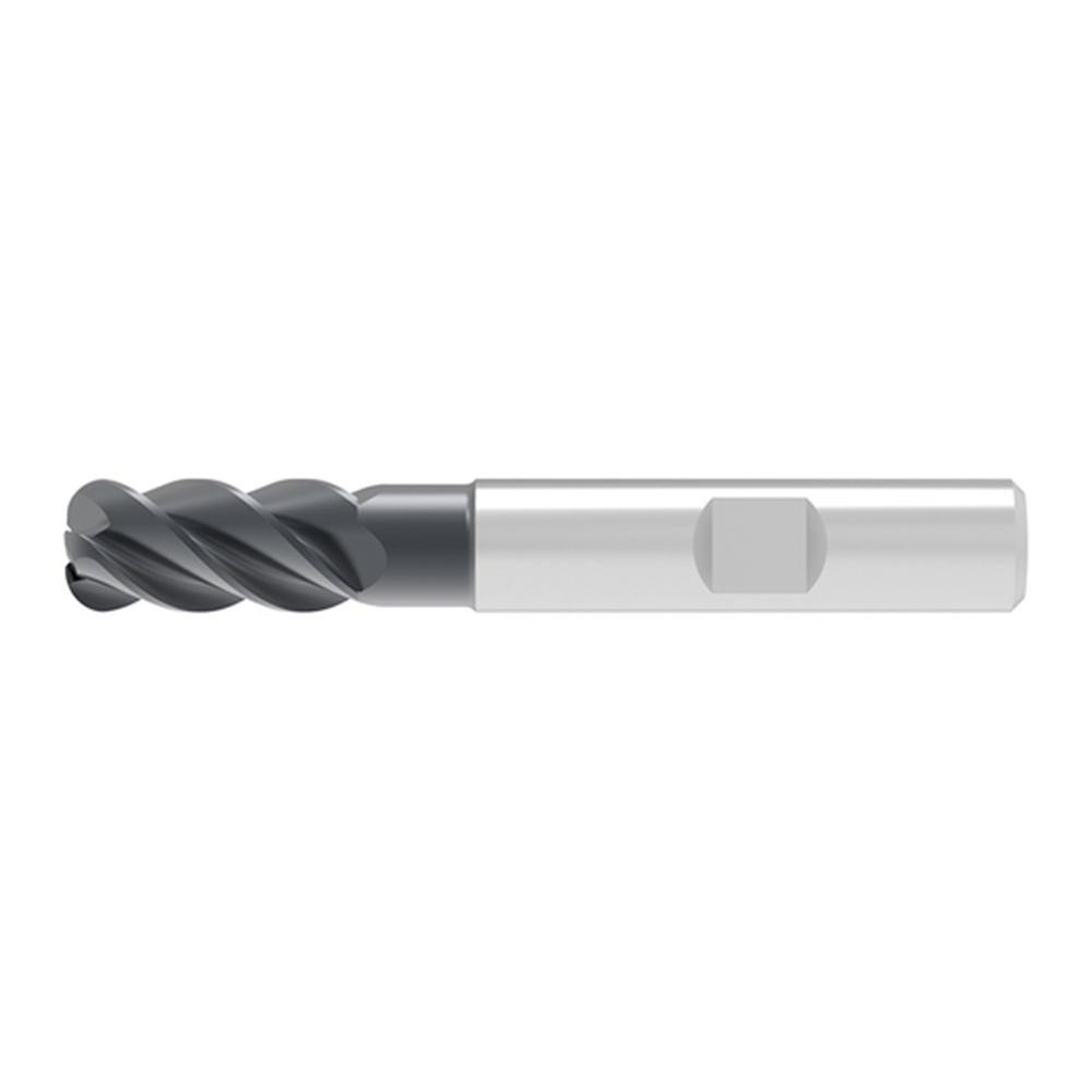 WNT - Corner Radius End Mill: 3.00 mm Dia, 8.00 mm LOC, 0.30 mm Radius ...