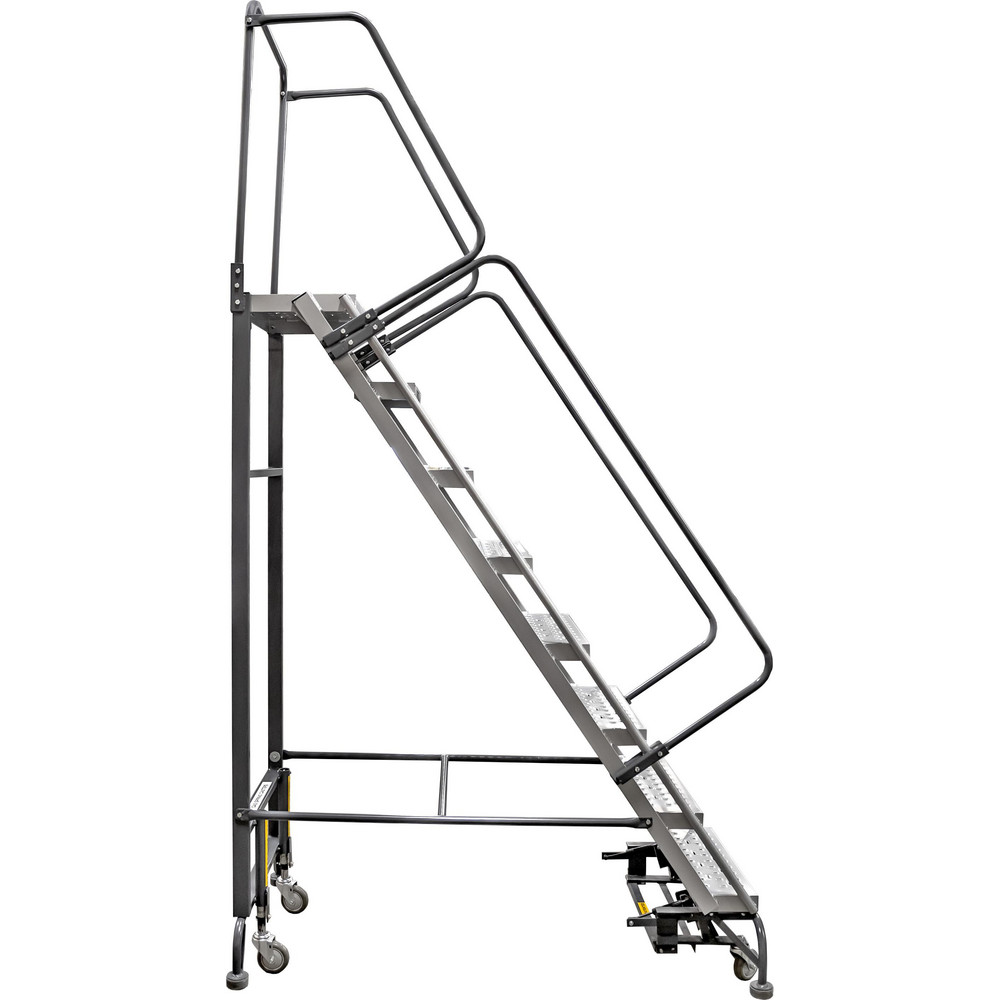Ballymore - Rolling Ladder: 70" Platform, 450 lb Capacity, 7 Step, 33-1 ...