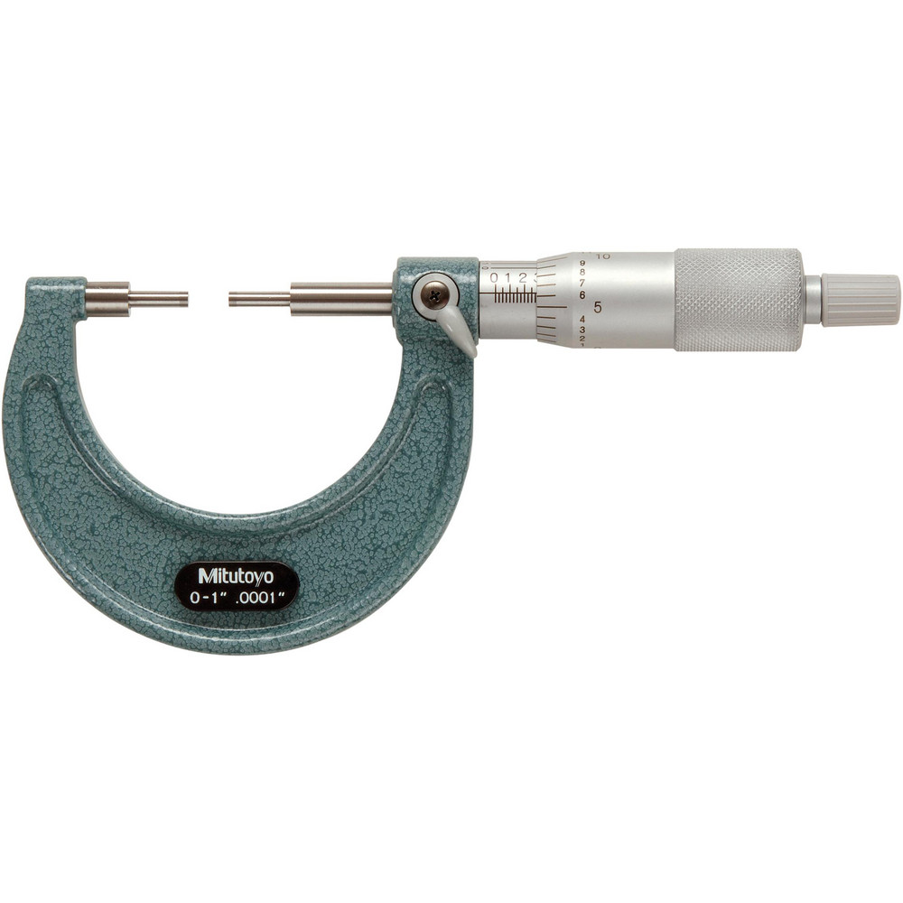 Mitutoyo - 1 Inch, 38mm Throat Depth, Mechanical Spline Micrometer ...