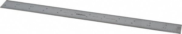 Mitutoyo - 12" Long, 1/100, 1/64, 1/50, 1/32" Graduation, Rigid ...