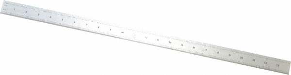 Mitutoyo - 24" Long, 1/100, 1/64, 1/32, 1/10" Graduation, Rigid ...