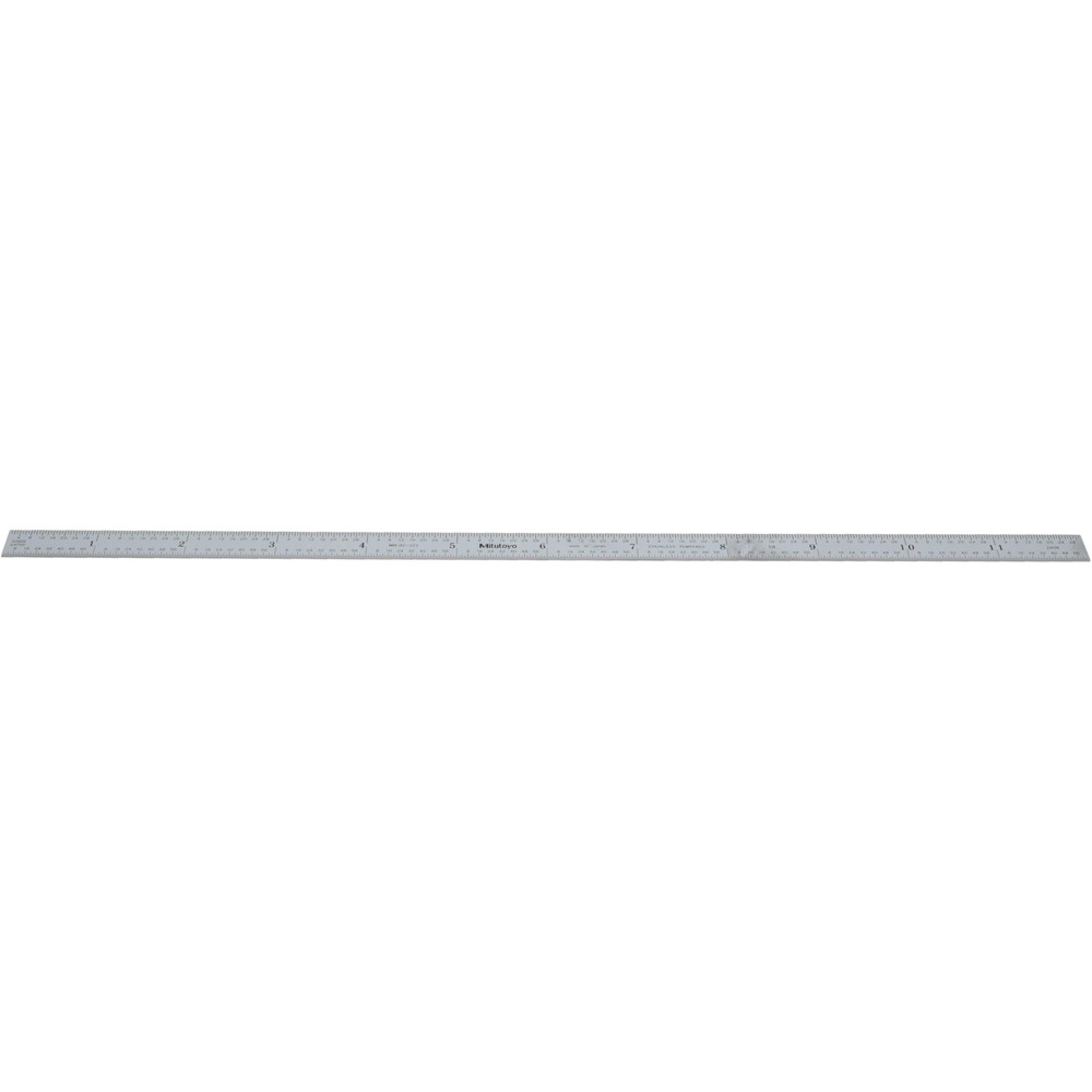 Mitutoyo - Steel Rule: 12" OAL, 5R Graduation, Flexible, 1/2" OAW | MSC ...