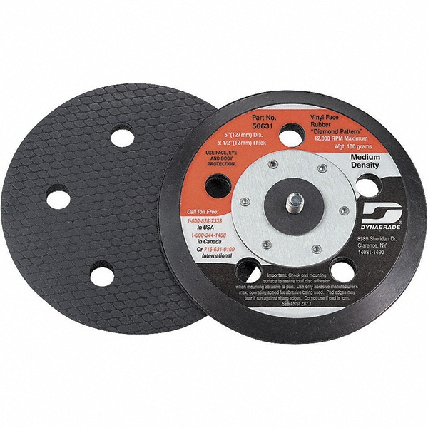 Dynabrade - Disc Backing Pad: 5" Dia, Vacuum Replacement Pad | MSC Direct