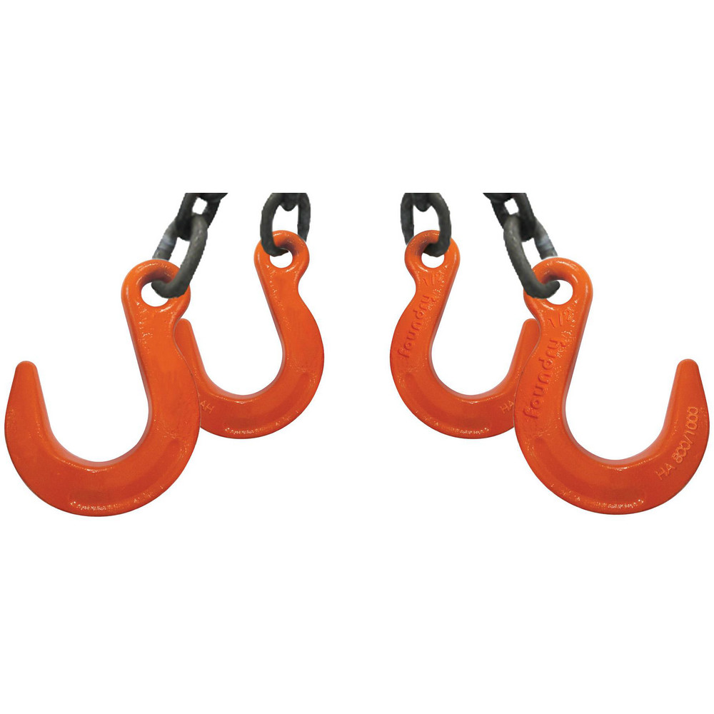 Lift-All - Chain Sling: QOF, 15' Long, 22500 lb Capacity at 30 deg, 1/2 ...