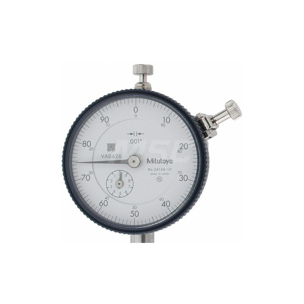Mitutoyo - Dial Drop Indicator: 1.0000" Max Measurement, 0-100 Dial Reading, 0.002000" Accuracy ...