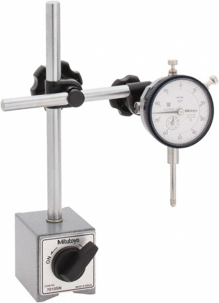 Mitutoyo - Dial Indicator & Base Kit: 58.00 mm Base Length, 55.00 mm ...