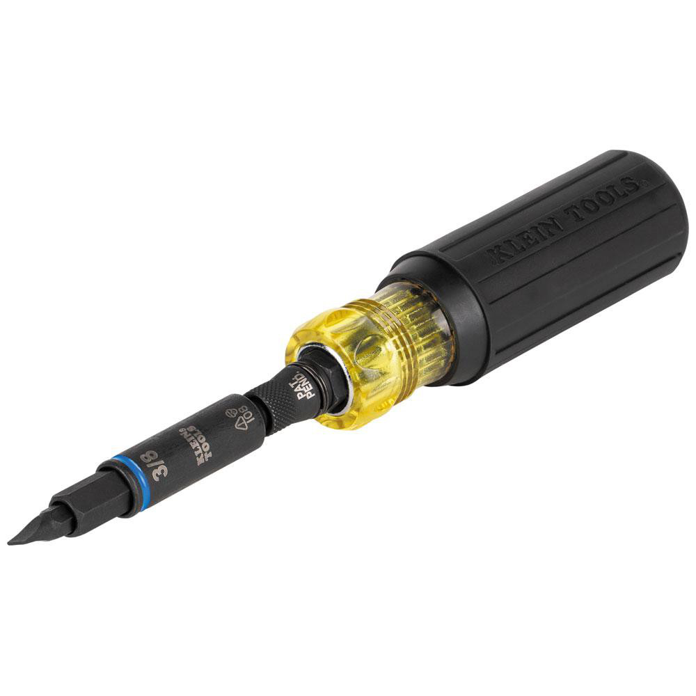 Klein Tools - Bit Screwdrivers: Type: Impact, 11 in 1 Screwdriver; Tip ...