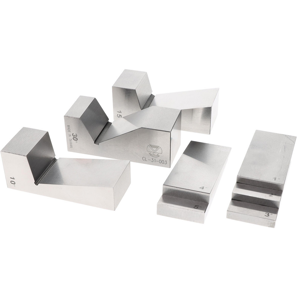 Value Collection - 1 to 30° Angle, 3 Inch Long, Angle Block Set | MSC ...