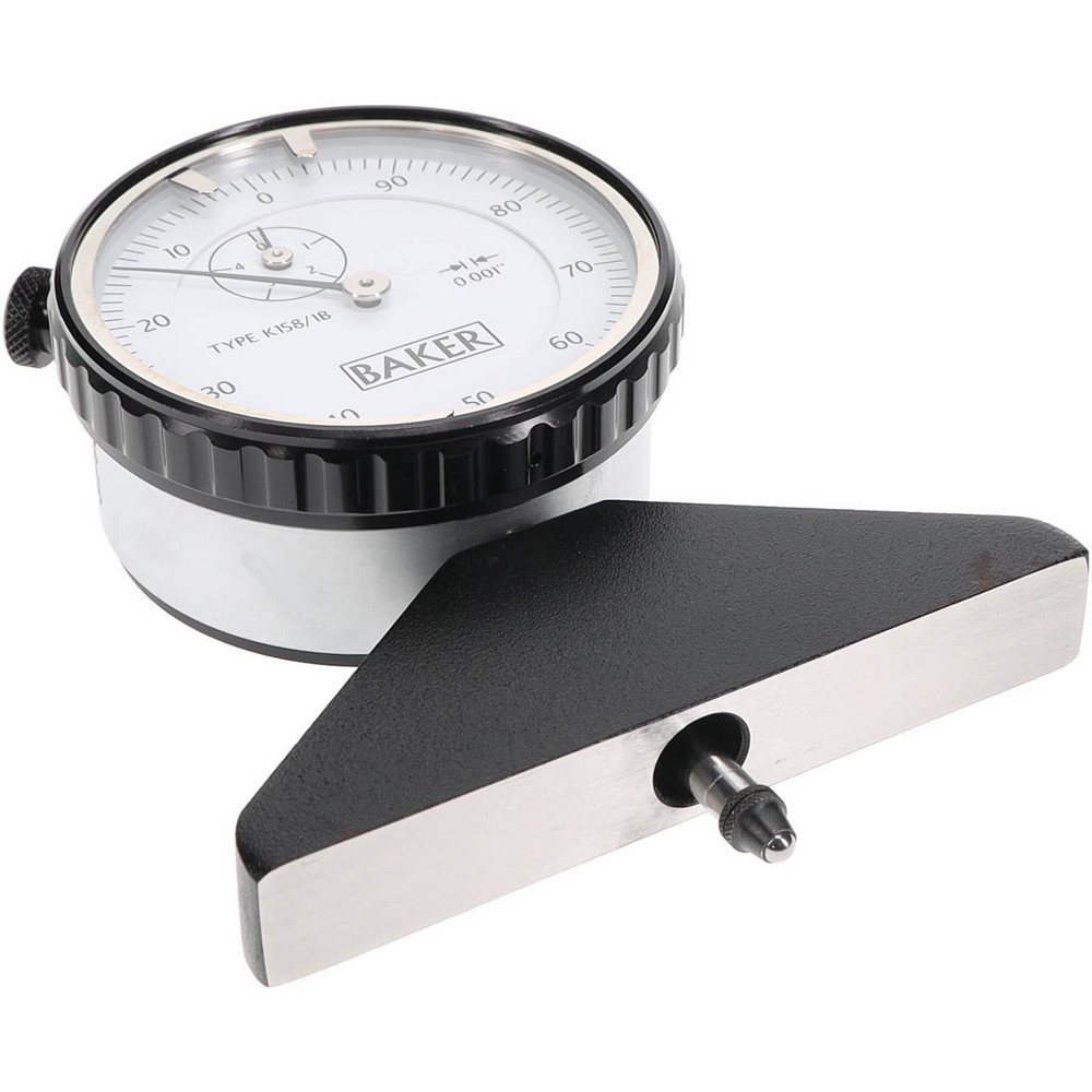Value Collection - 0 to 10 Inch Range, Steel, White Dial Depth Gage ...