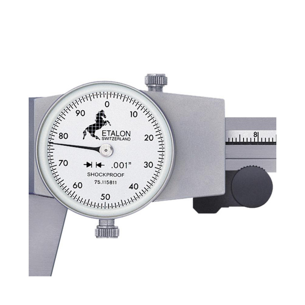 TESA Brown & Sharpe - Dial Caliper: 6'' Range, 0.001'' Graduation, 0.1 ...