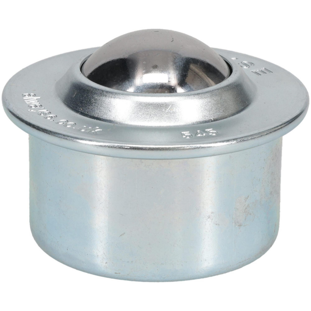 SKF - Ball Transfer: 45 mm Ball Dia, Carbon Steel, Round Base | MSC Direct