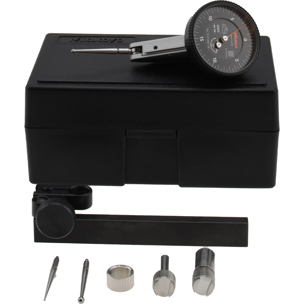 Mitutoyo - Test Indicator Kit: 9 Pc, 0.0600" Max, 1.5748" Dial Dia, 0 ...