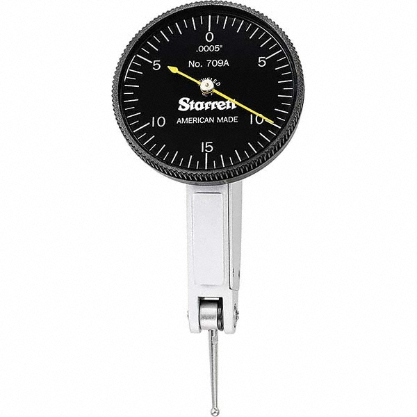 Starrett - Test Indicator Kit: 5 Pc, 0.0100" Max, 1.3750" Dial Dia, 0-5 ...