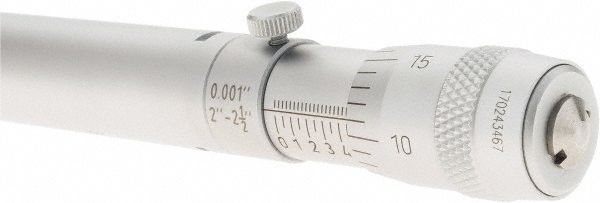 Fowler - 2 to 12", Satin Chrome Coated, Mechanical Inside Micrometer ...