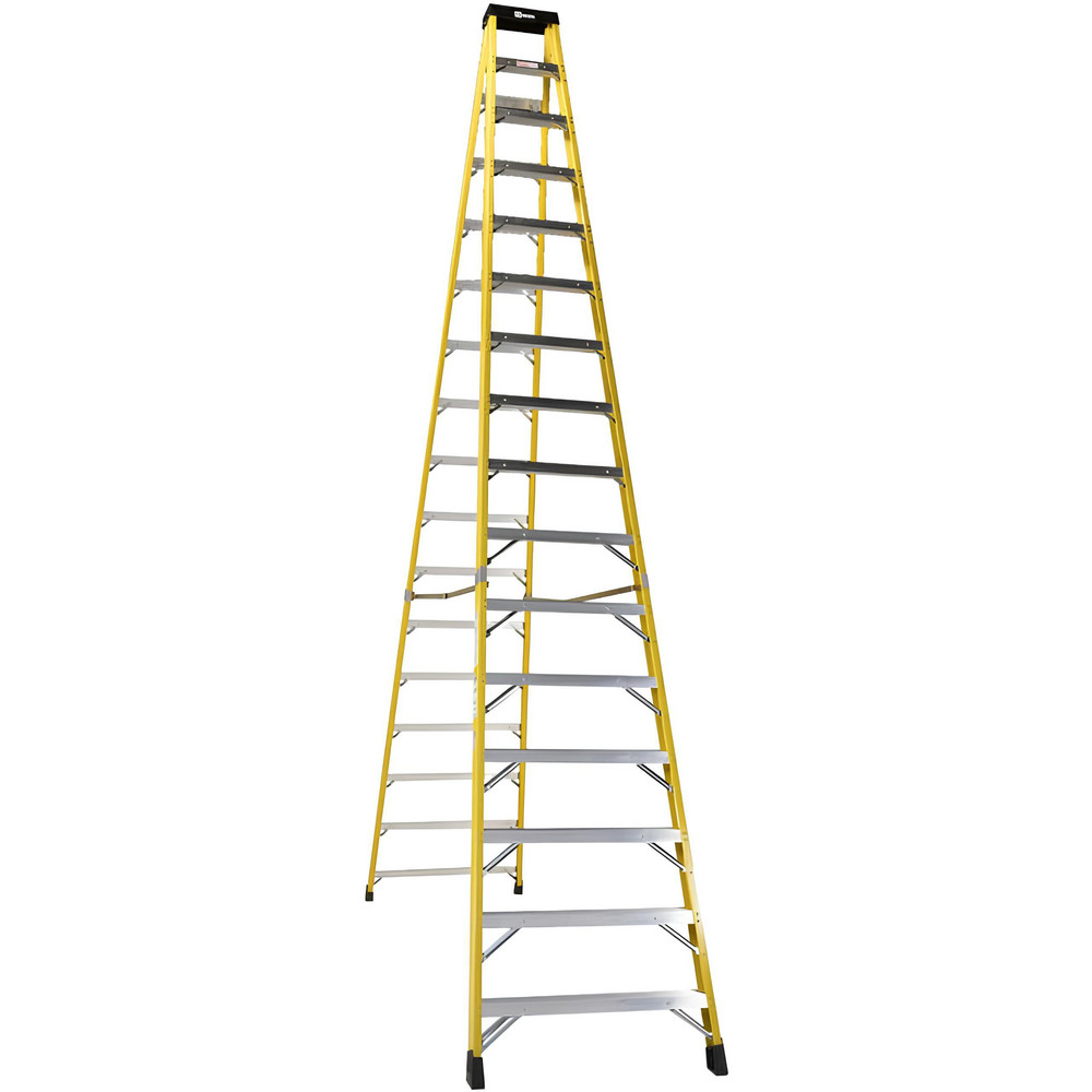 Made in USA - 9 Step Fiberglass Foldable Step Ladder: Type IA 300 lb ...