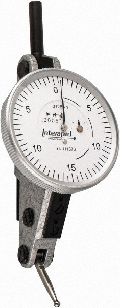 INTERAPID® - Horizontal Dial Test Indicator: 0.0600" Max, 0-15-0 Dial ...