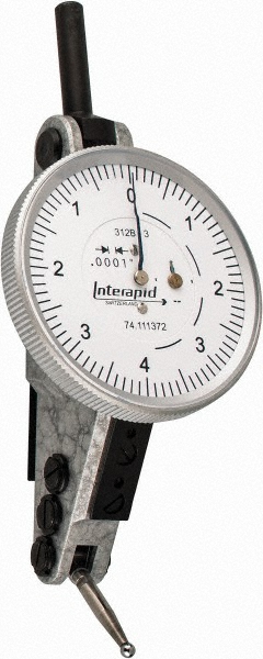 INTERAPID® - Horizontal Dial Test Indicator: 0.0160" Max, 0-5-0 Dial ...