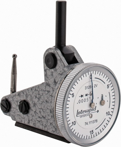 INTERAPID® - Vertical Dial Test Indicator: 0.0600" Max, 0-15-0 Dial ...