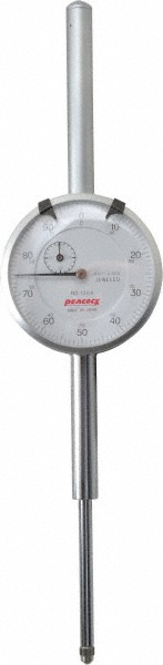 Peacock - Dial Drop Indicator: 2.0000" Max Measurement, 0-100 Dial Reading | MSC Direct