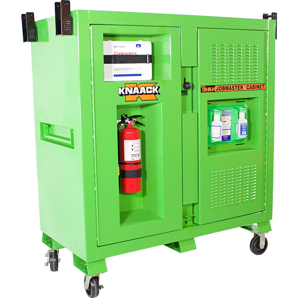 Knaack - Jobsite Cabinet: 60" Wide, 30" Deep, 60" High, 59.4 cu ft, 16 ...