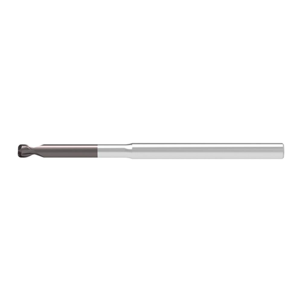 WNT - Corner Radius End Mill: 1.30 mm Dia, 1.30 mm LOC, 0.13 mm Radius ...