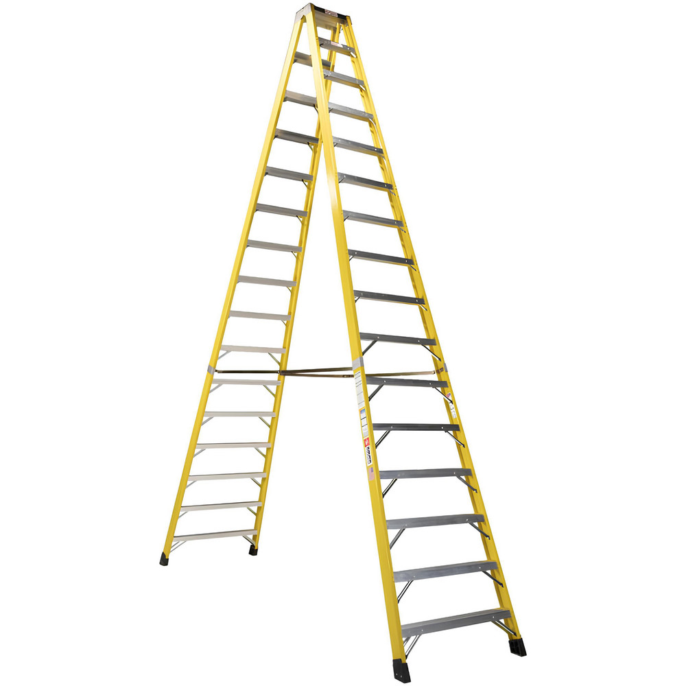 Made in USA - 7 Step Fiberglass Foldable Step Ladder: Type IA 300 lb ...