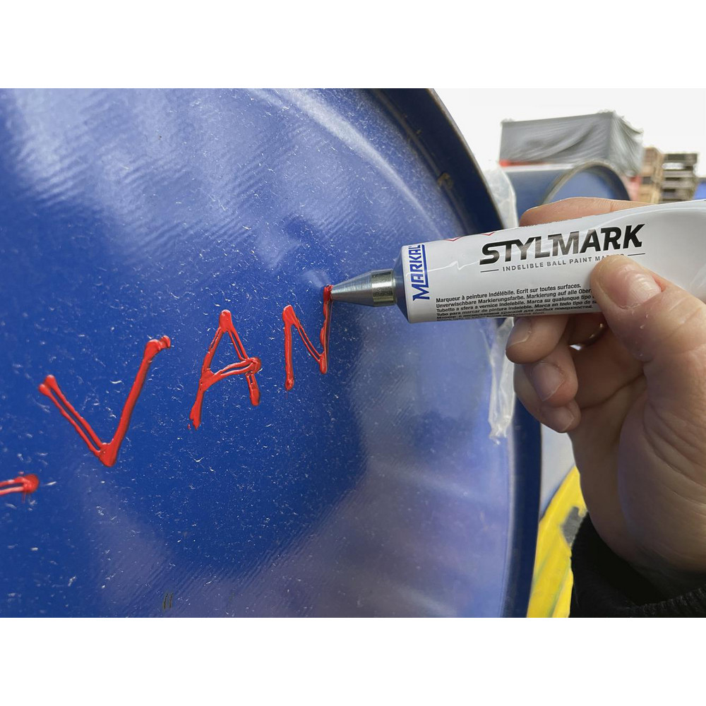 Markal - Liquid Paint Marker: White, Ball Tip | MSC Direct