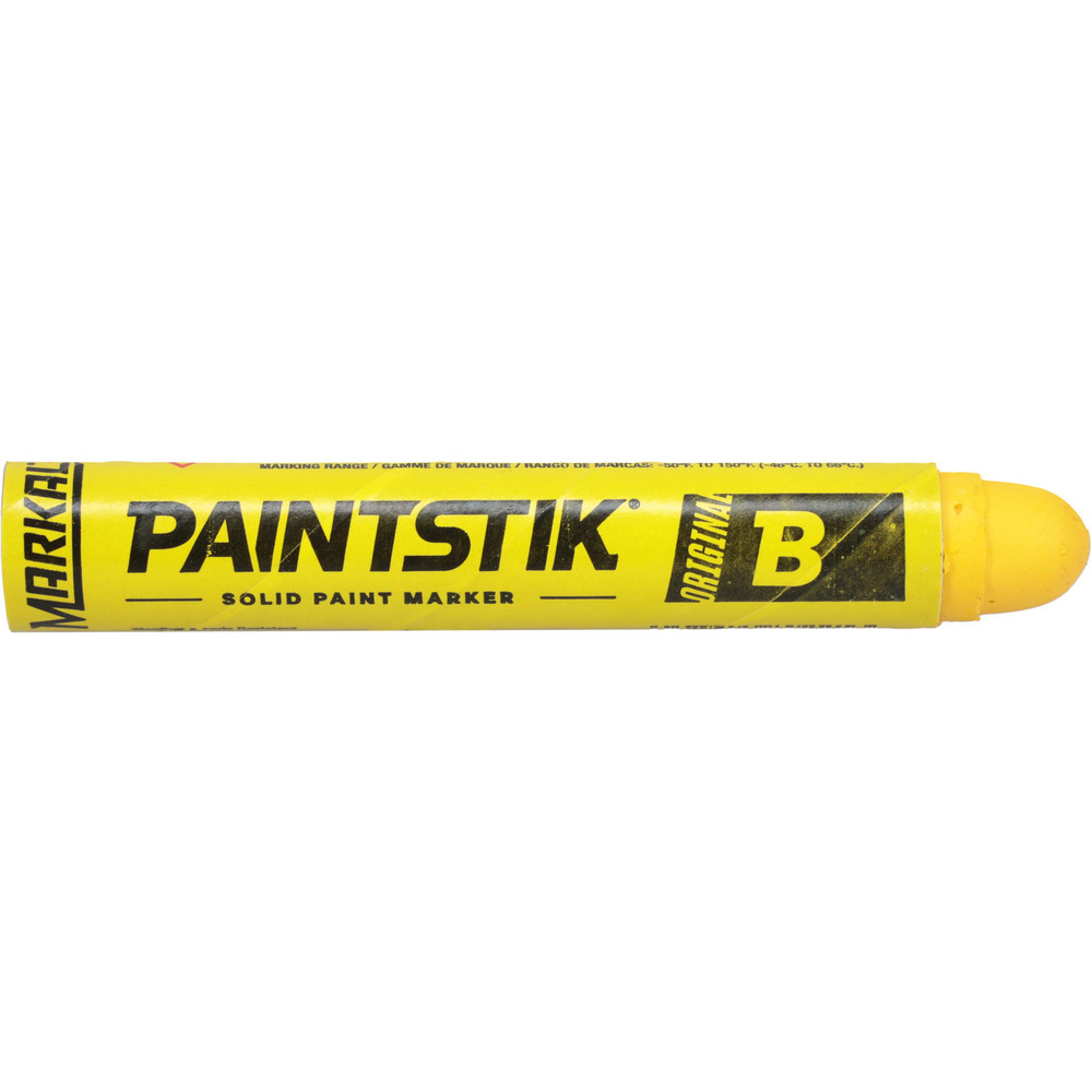 Markal - Solid Paint Marker: Yellow, Oil Base, Round Tip | MSC Direct