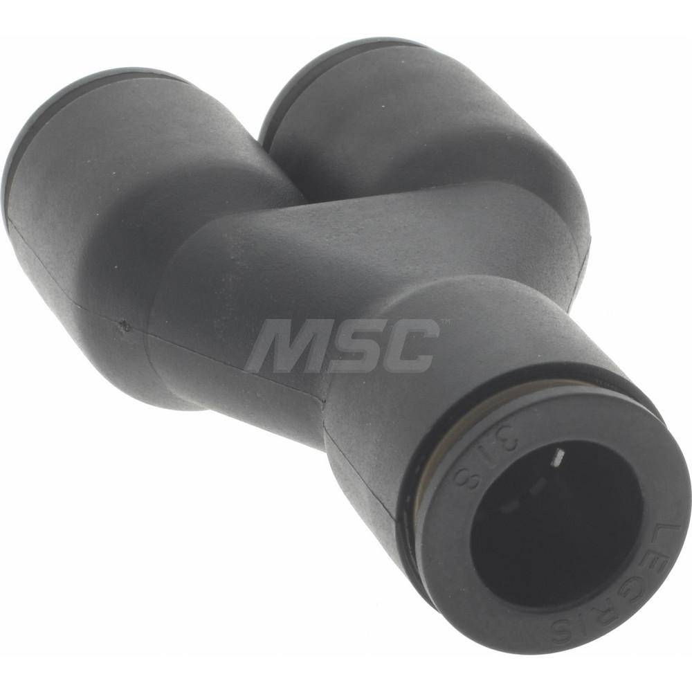 Legris - 3/8" Outside Diam, Nylon Push-to-Connect Tube Union Y - 06475651 - MSC Industrial Supply