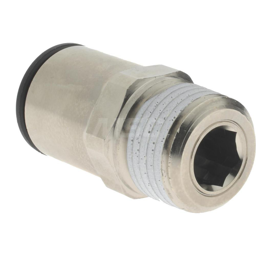 Legris - Push-to-Connect Tube x MNPT Fitting: Connector, NPT, 1/2" OD | MSC Direct