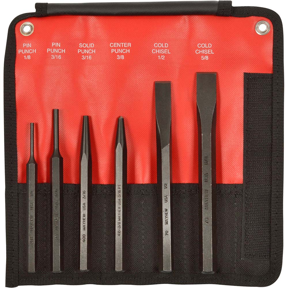 Mayhew - 6 Piece Punch & Chisel Set - 06520894 - MSC Industrial Supply