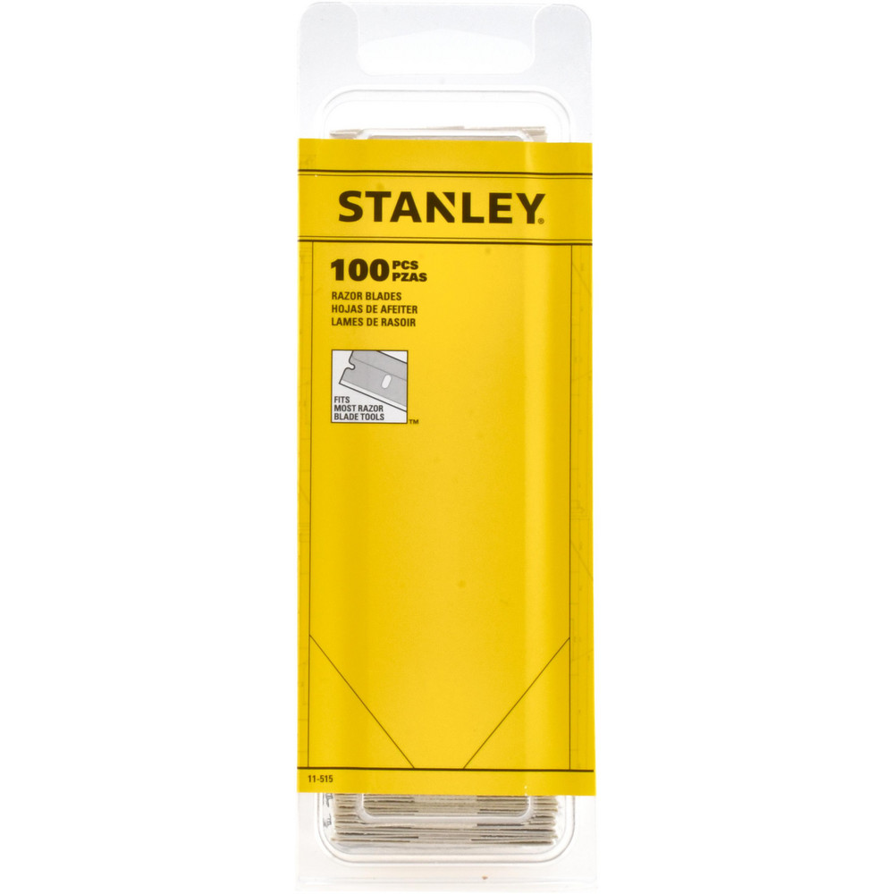 Stanley - Knife Blades: Blade Type: Single Edge; Blade Material: Steel ...