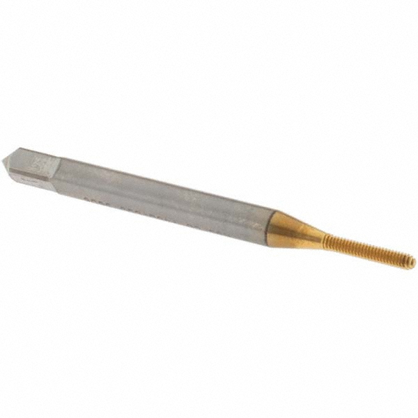 OSG - Thread Forming Tap: #0-80 UNF, 3B Class of Fit, Bottoming Chamfer, Cobalt, TiN Finish ...