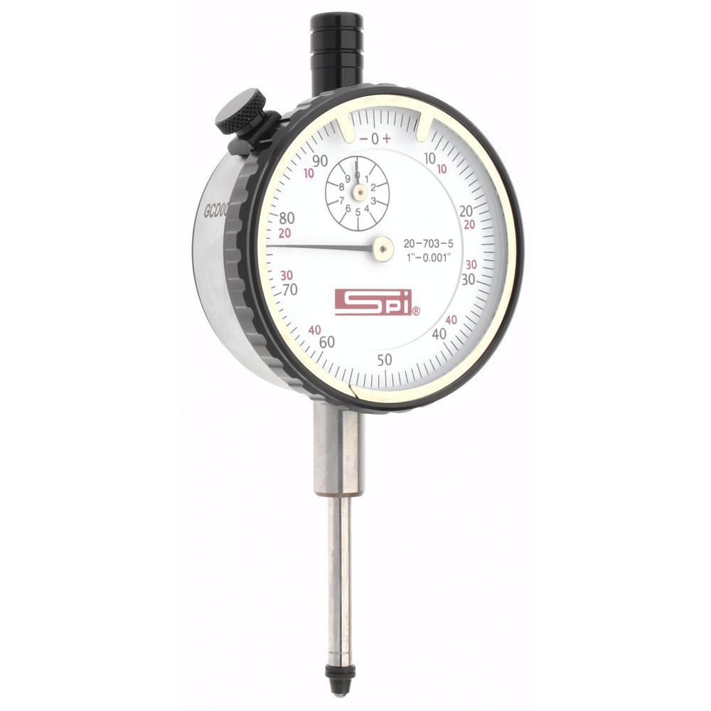SPI - Dial Drop Indicator: 1.0000" Max Measurement, 0-100 & 0-50-0 Dial Reading | MSC Direct