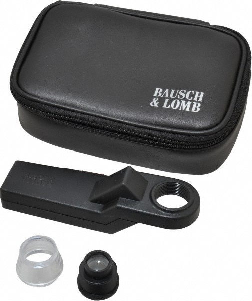 Bausch & Lomb - Lighted Magnifier: 10x, Round, Glass (Lens);Plastic ...