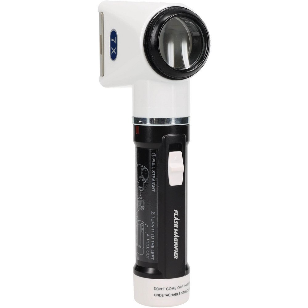 Value Collection - Lighted Magnifier: 7x, Round, Chrome | MSC Direct